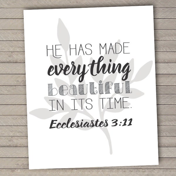 Ecclesiastes 3 11 - Etsy
