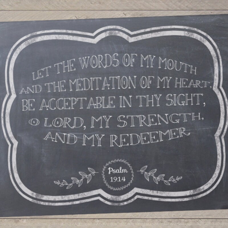 Chalkboard Scripture - Etsy