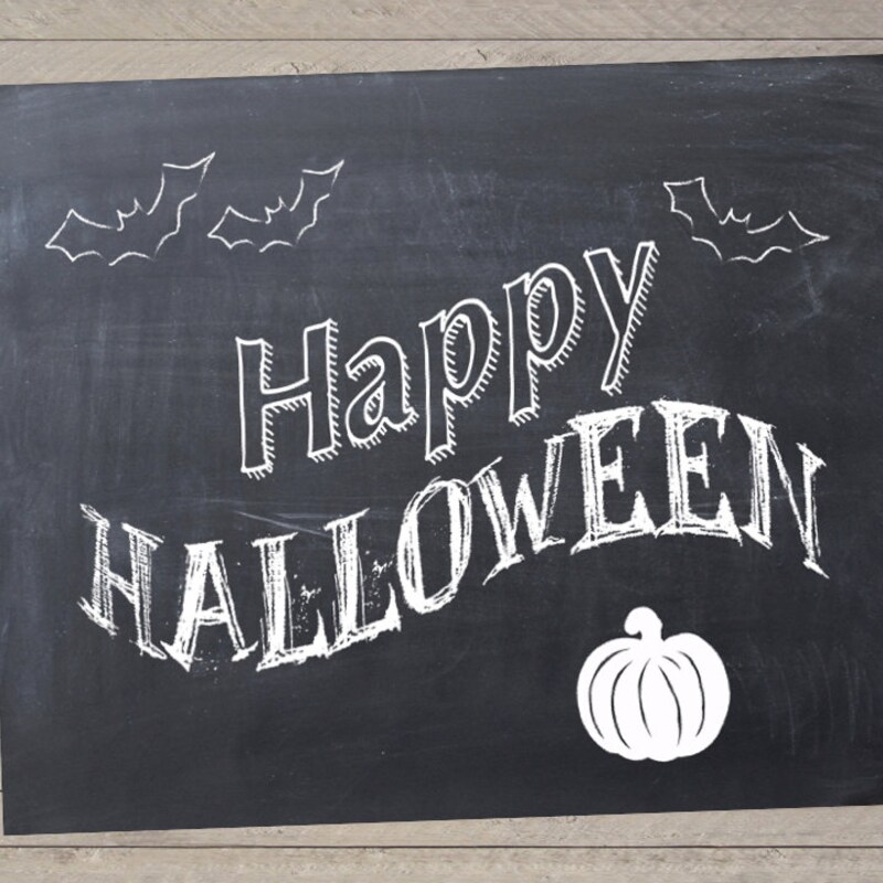 Halloween Chalkboard - Etsy