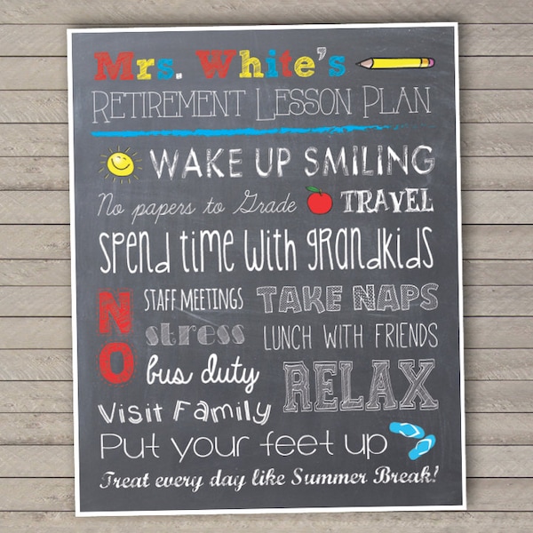 Teacher Retirement - Etsy