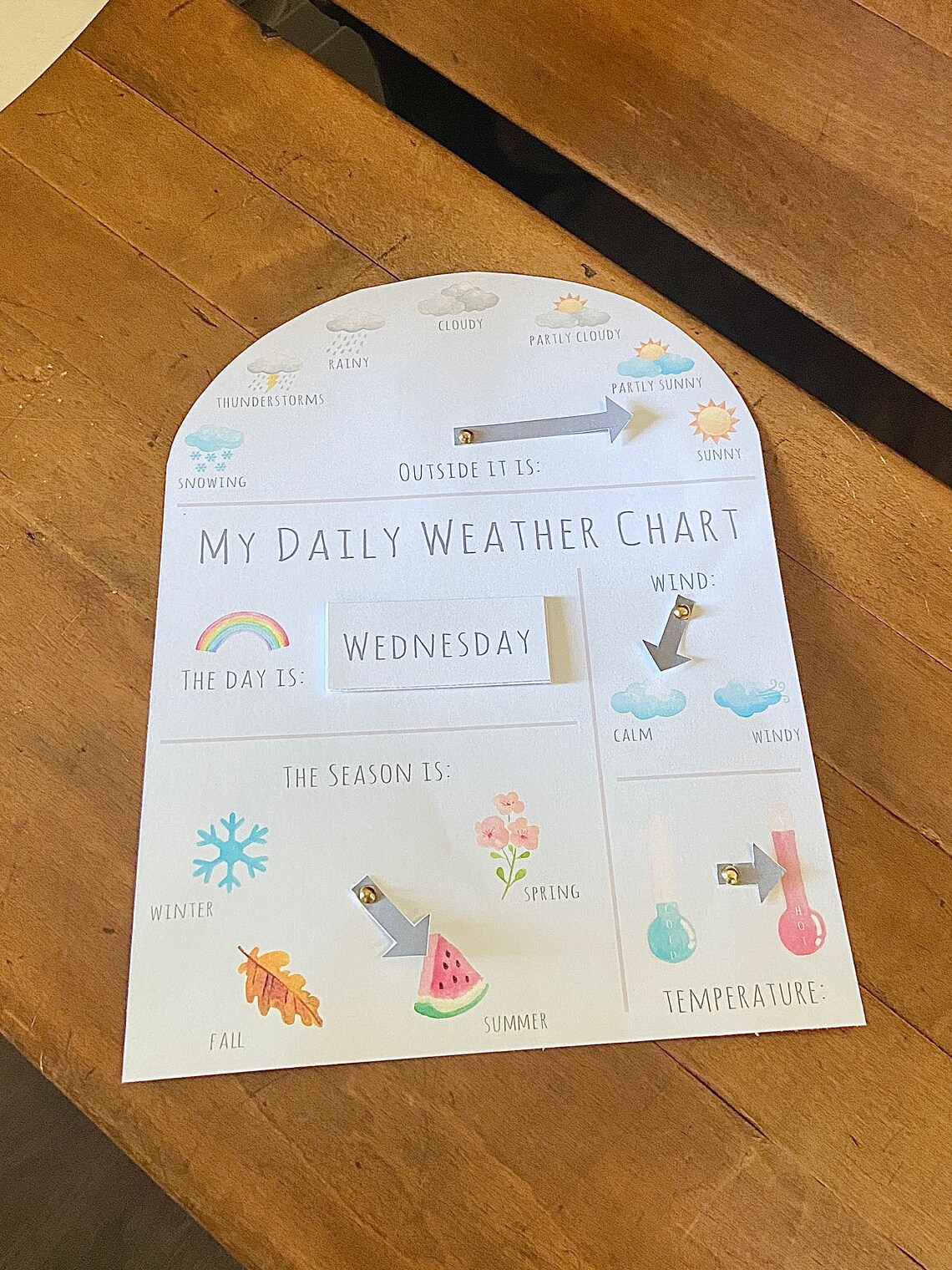 Daily Weather Chart Instant Download Printable | Etsy