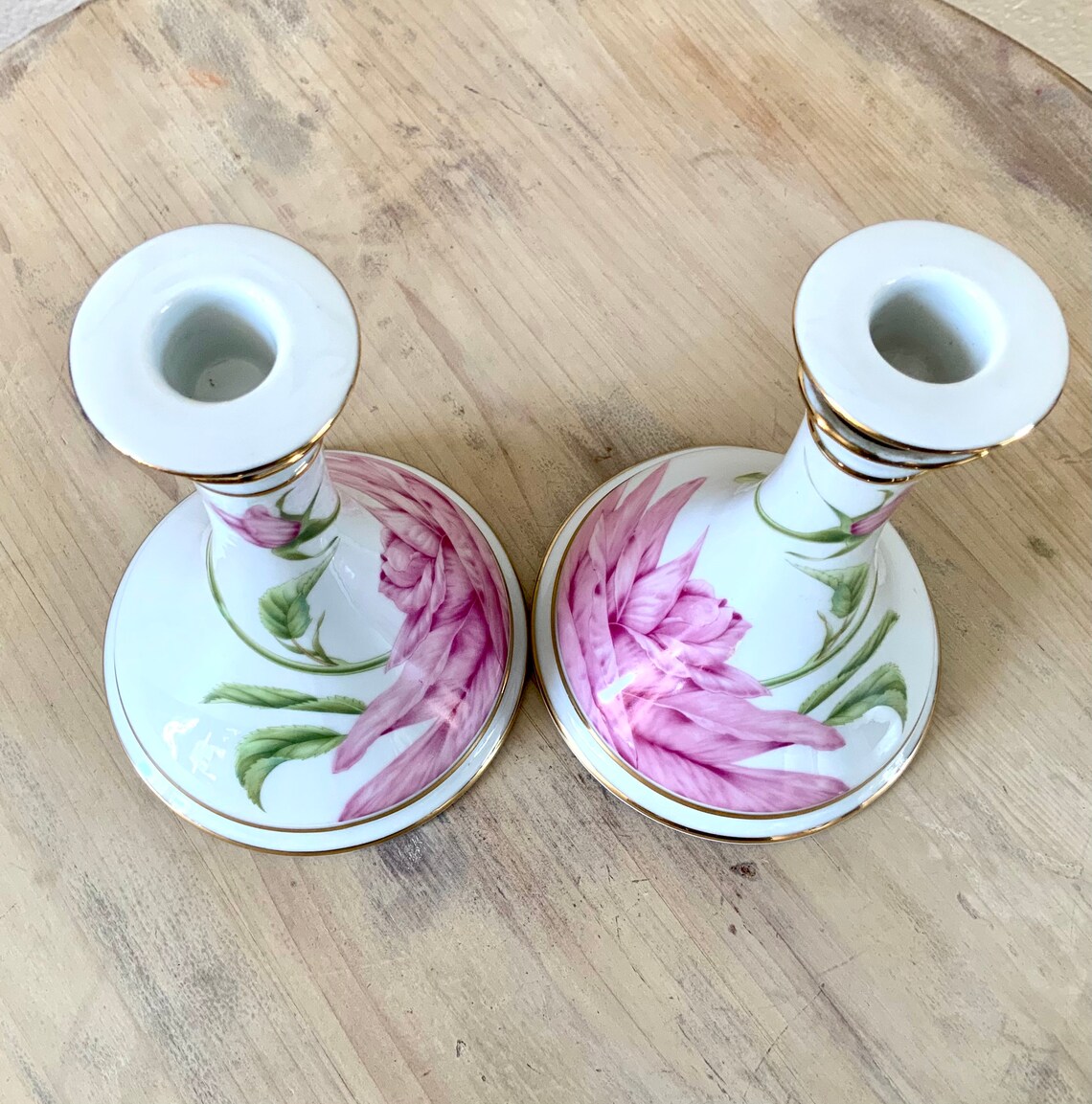 Givenchy Rose Candle Sticks From Franklin Mint - Etsy