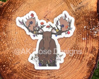 Moose Sticker, Moose Sticker, Outdoor Vinyl Decal, Vehicle Decals - Etsy