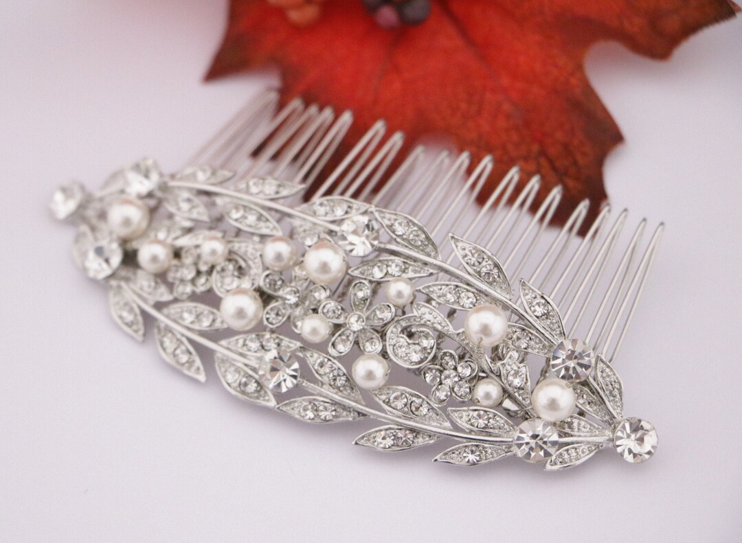 Wedding Side Hair Comb Pearl Hair Piece for Wedding Hair Pearl ...
