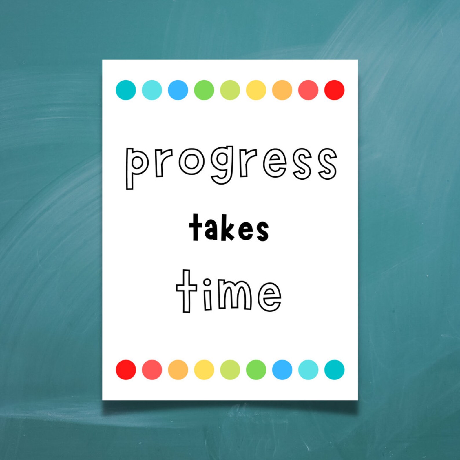 Positive Growth Mindset Posters Inspirational Quote - Etsy