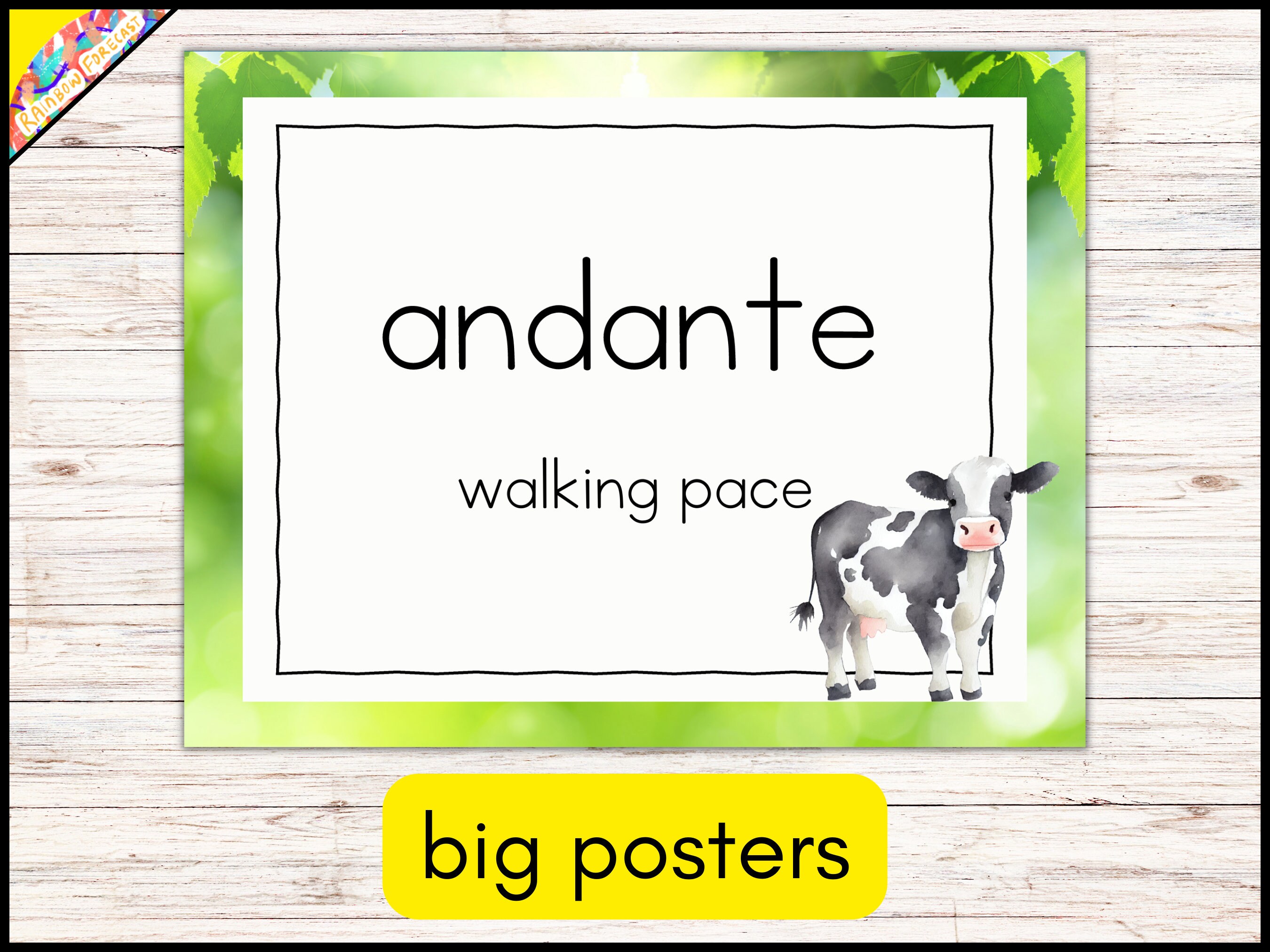 Tempo Matching Cards for Music Centers Elementary Music Music Piano ...