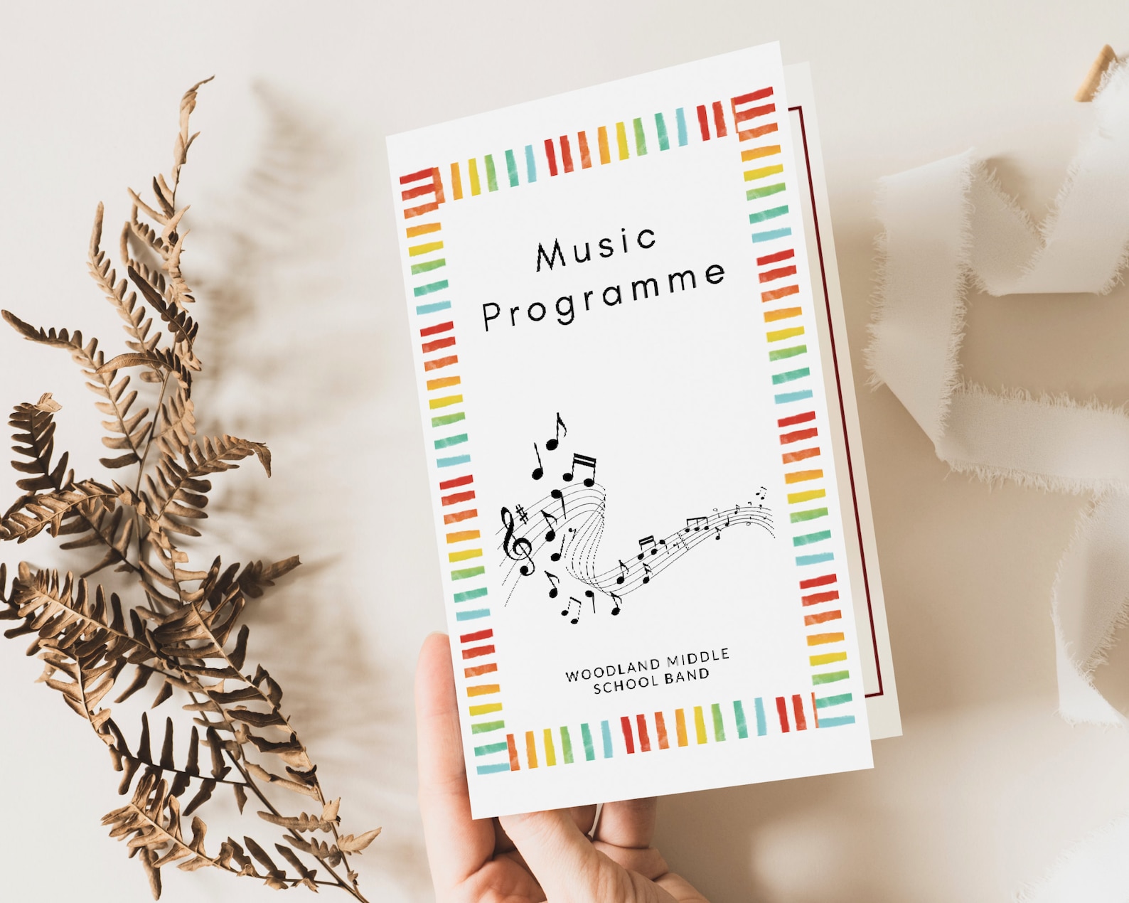 EDITABLE Music Recital Program Brochure Template for Band Voice Choir ...