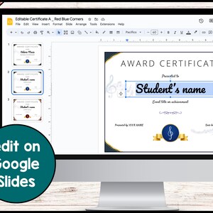 2 Pack Gold Editable Music Certificate for Piano Band Choir - Etsy