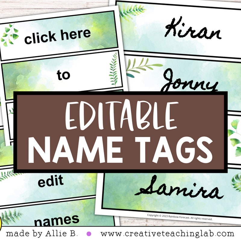 Plant Name Tags - Etsy