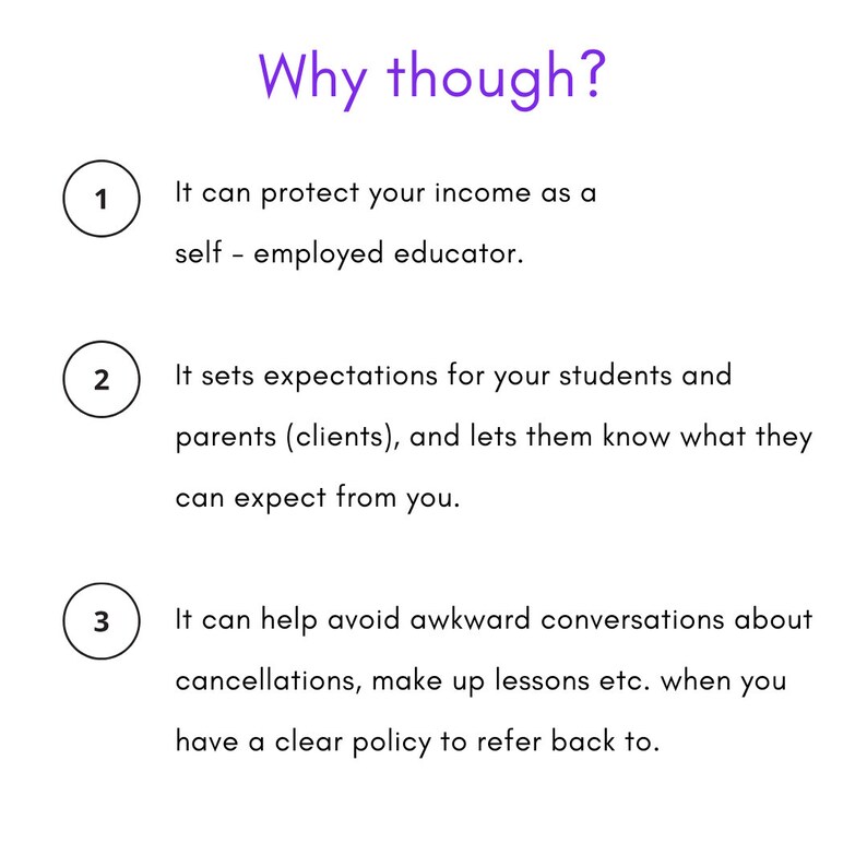 EDITABLE Music Studio Policy Template - Digital Printable - Etsy