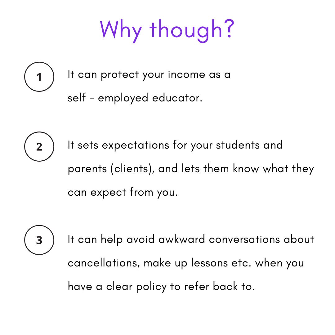 EDITABLE Music Studio Policy Template - Digital Printable - Etsy