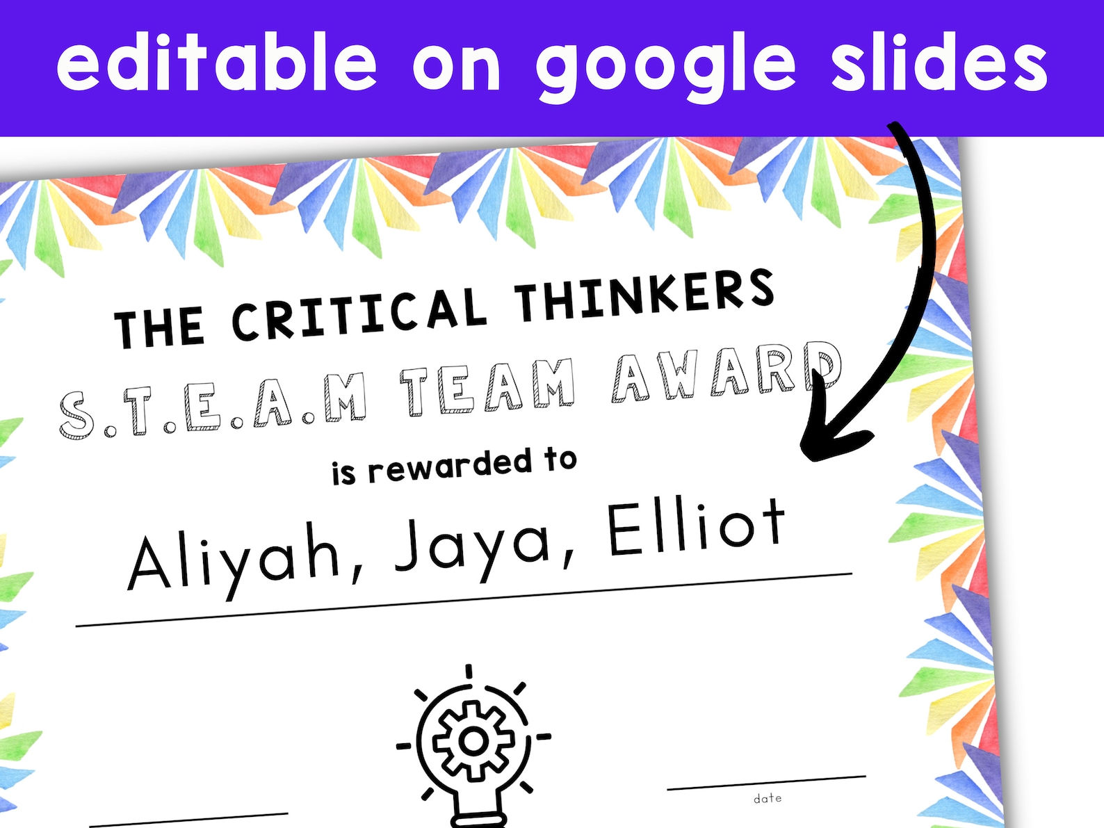 EDITABLE S.T.E.A.M Team Award Certificates, Team Building S.T.E.M ...