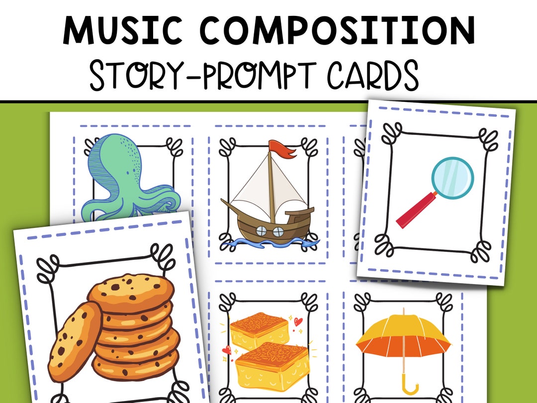 Music Composition Prompt Cards - Story Cards - Digital Instant Download ...