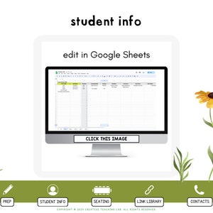 Digital Organization Hub for Teachers - Editable in Google Slides - Etsy