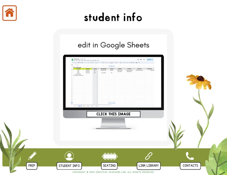 Digital Organization Hub for Teachers - Editable in Google Slides - Etsy