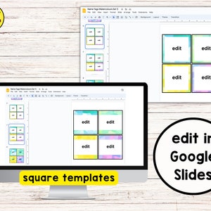 Watercolour Glass Editable Student Desk Name Tags Template Classroom ...