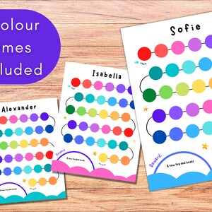 Editable Rainbow Reward Chart Printable Digital Rainbow - Etsy Canada