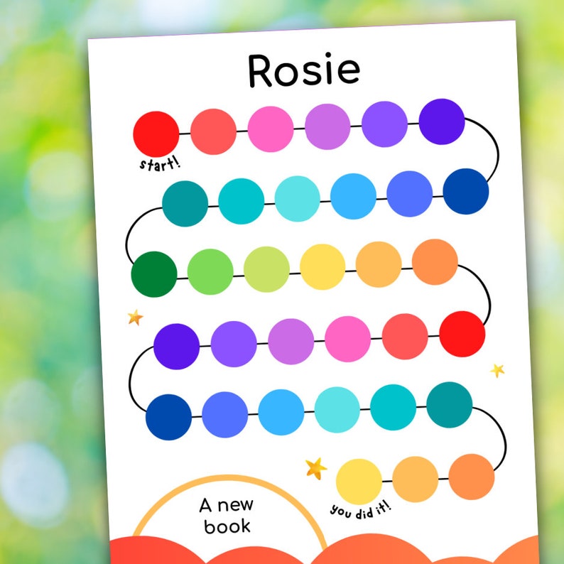 Editable Positive Behaviour Reward Chart, Printable Rainbow Sticker ...