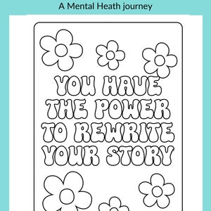 Mental Health Coloring Pages, Relaxing and Therapeutic Coloring ...