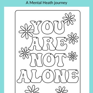 Mental Health Coloring Pages, Relaxing and Therapeutic Coloring ...