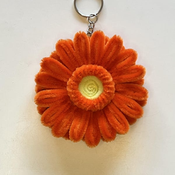Fuzzy Wire Keychain - Etsy
