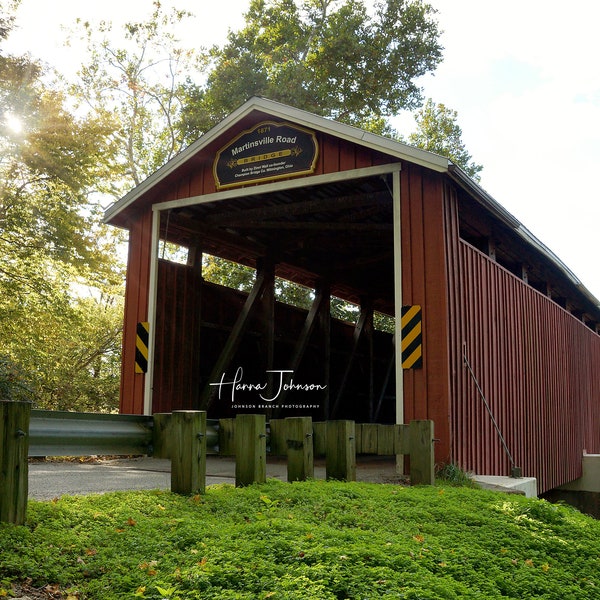 Red Covered Bridge - Etsy