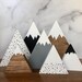 Wooden Mountain Decor, Nursery Decor, Rustic Wedding Table Numbers ...