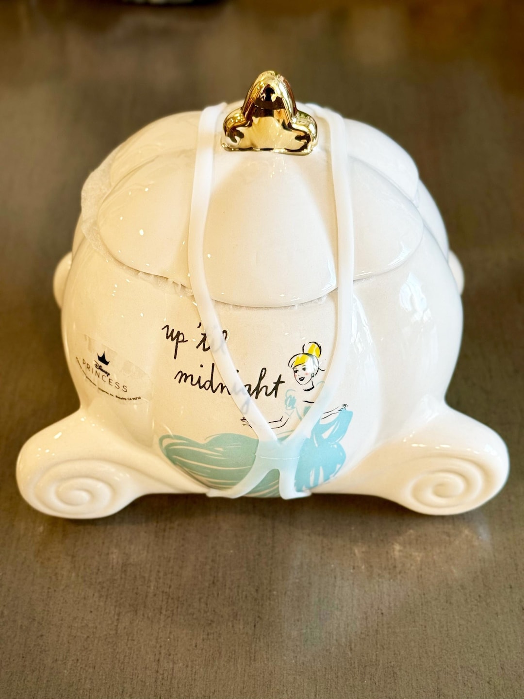 BRAND NEW Rae Dunn Disney Cinderella up Til Midnight Carriage Canister ...
