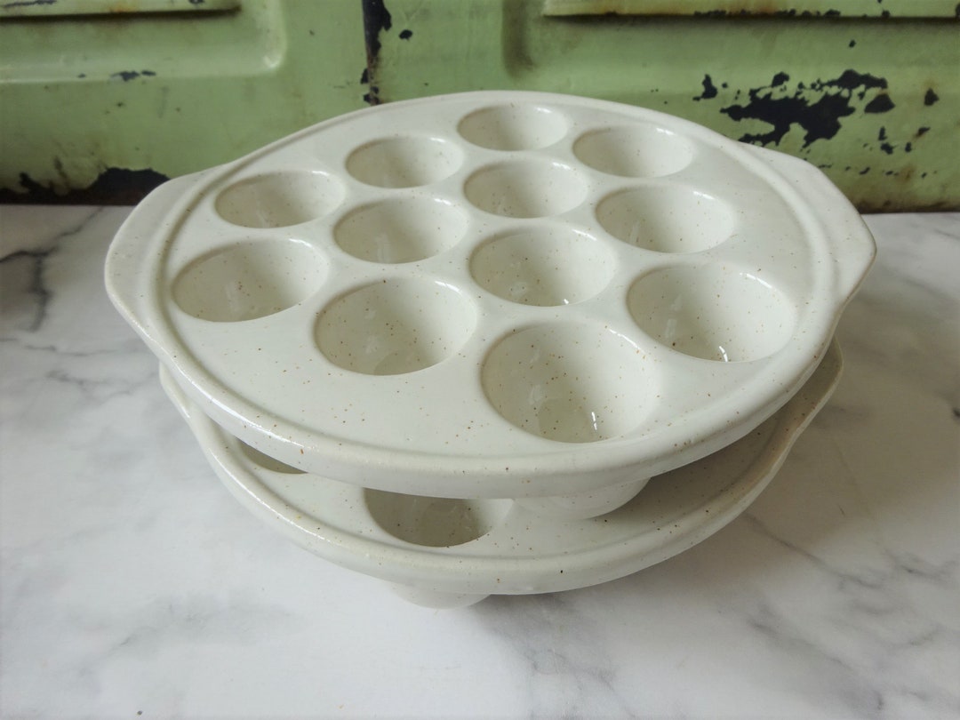 One Vintage French Stoneware Escargot Pot - Etsy