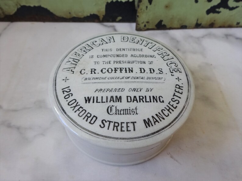 Antique Advertising Ironstone American Dentifrice Toothpaste - Etsy