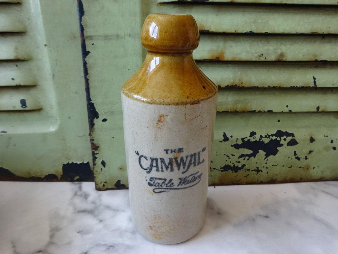 Antique Camwal Table Waters Stoneware Bottle Advertising - Etsy