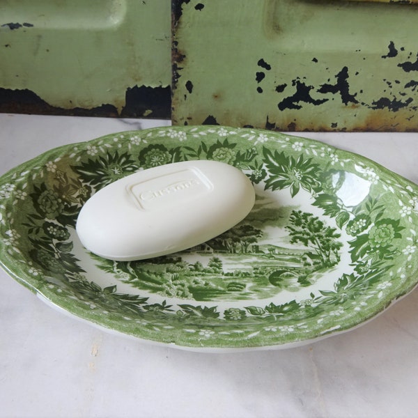 Green Transferware - Etsy