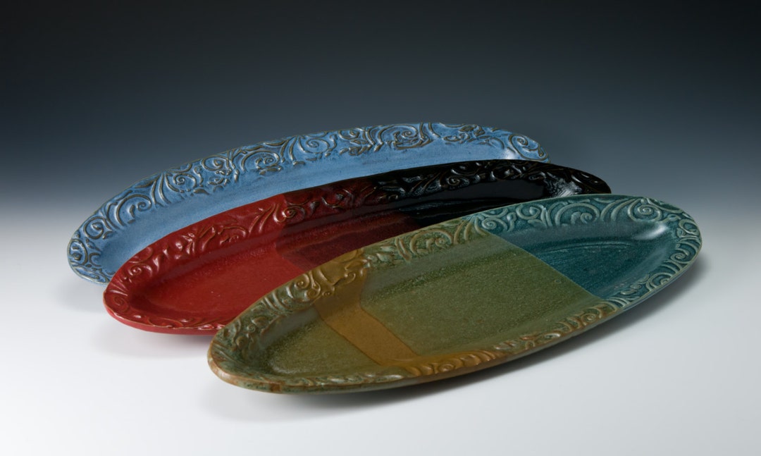 Handmade Pottery Bread Plate. - Etsy