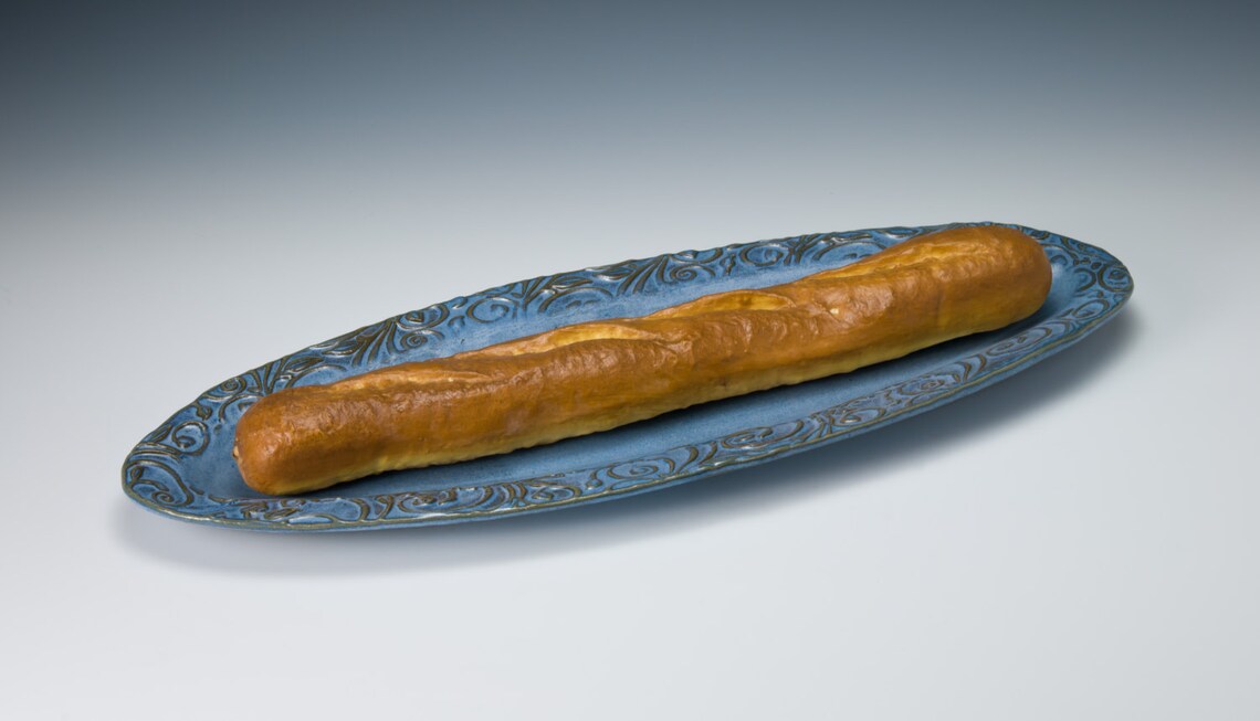 Handmade Pottery Bread Plate. - Etsy