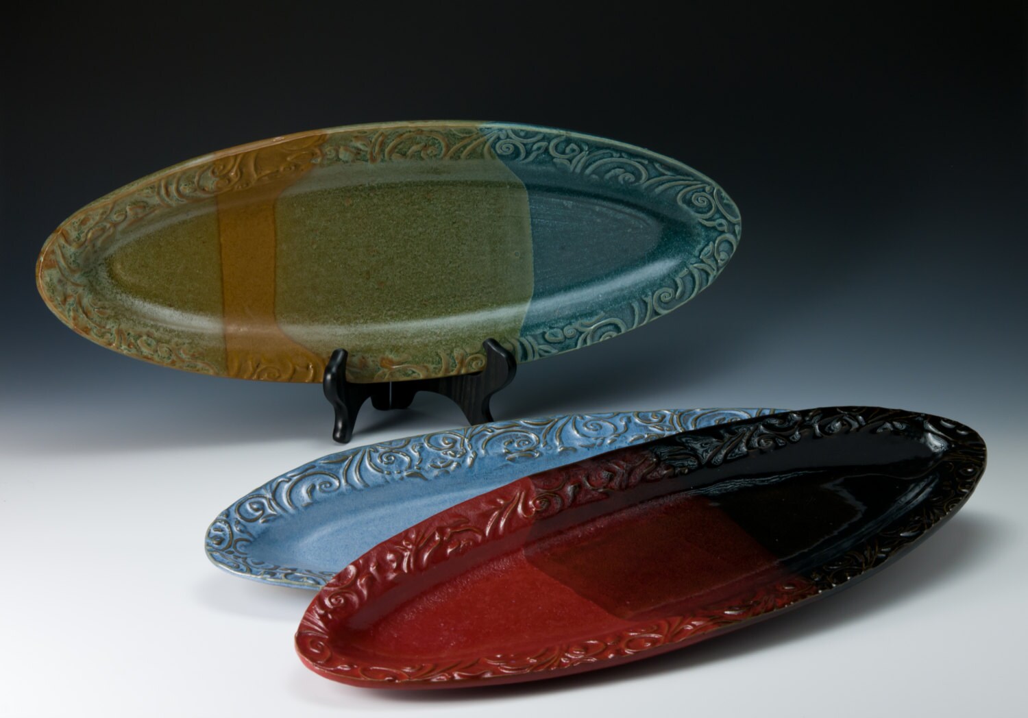 Handmade Pottery Bread Plate. - Etsy