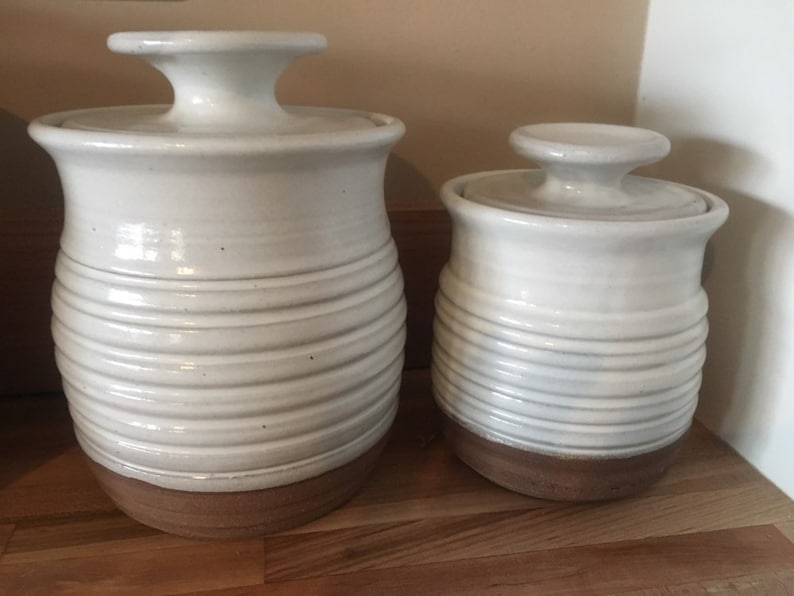 Lidded Jars Set of 5 - Etsy