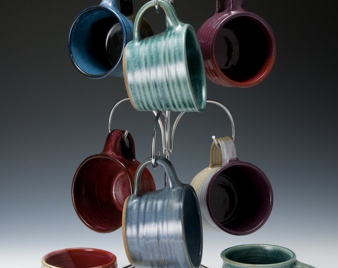 Wheel-thrown Pottery Espresso Cups in a Variety of Shapes. Each One is ...