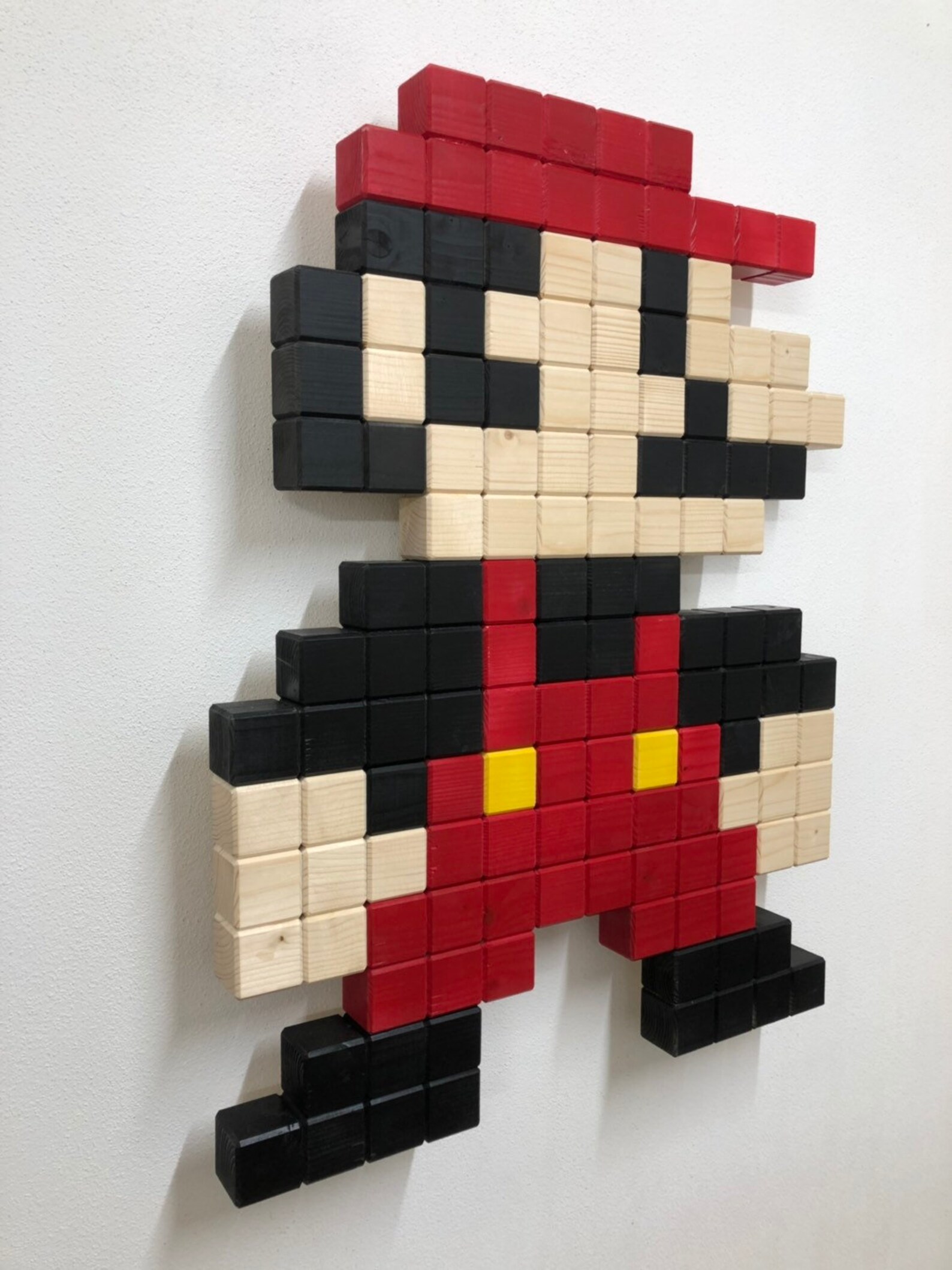 Super Mario Pixel Art Frame Coat Rack Entryway Coat Hanger | Etsy