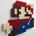 Super Mario Pixel Art Frame, Coat Rack, Entryway, Coat Hanger, Wooden ...