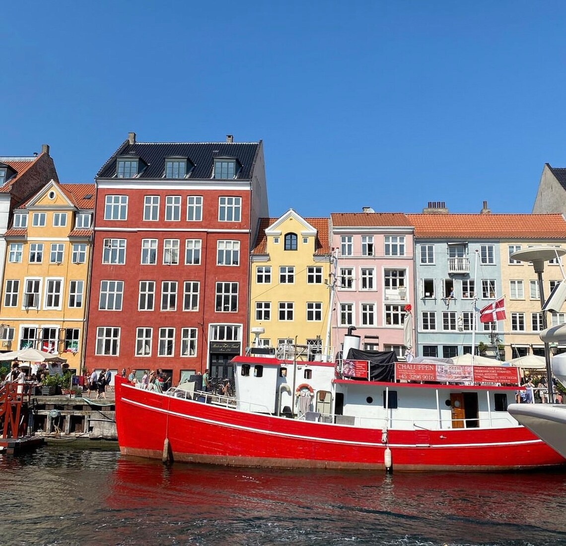Copenaghen Canal Houses, House Bookends, Wooden Scandistyle Houses ...