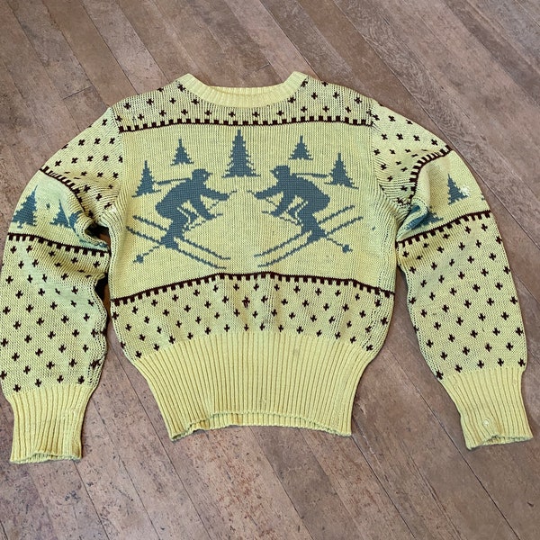 Vintage Ski Sweater - Etsy