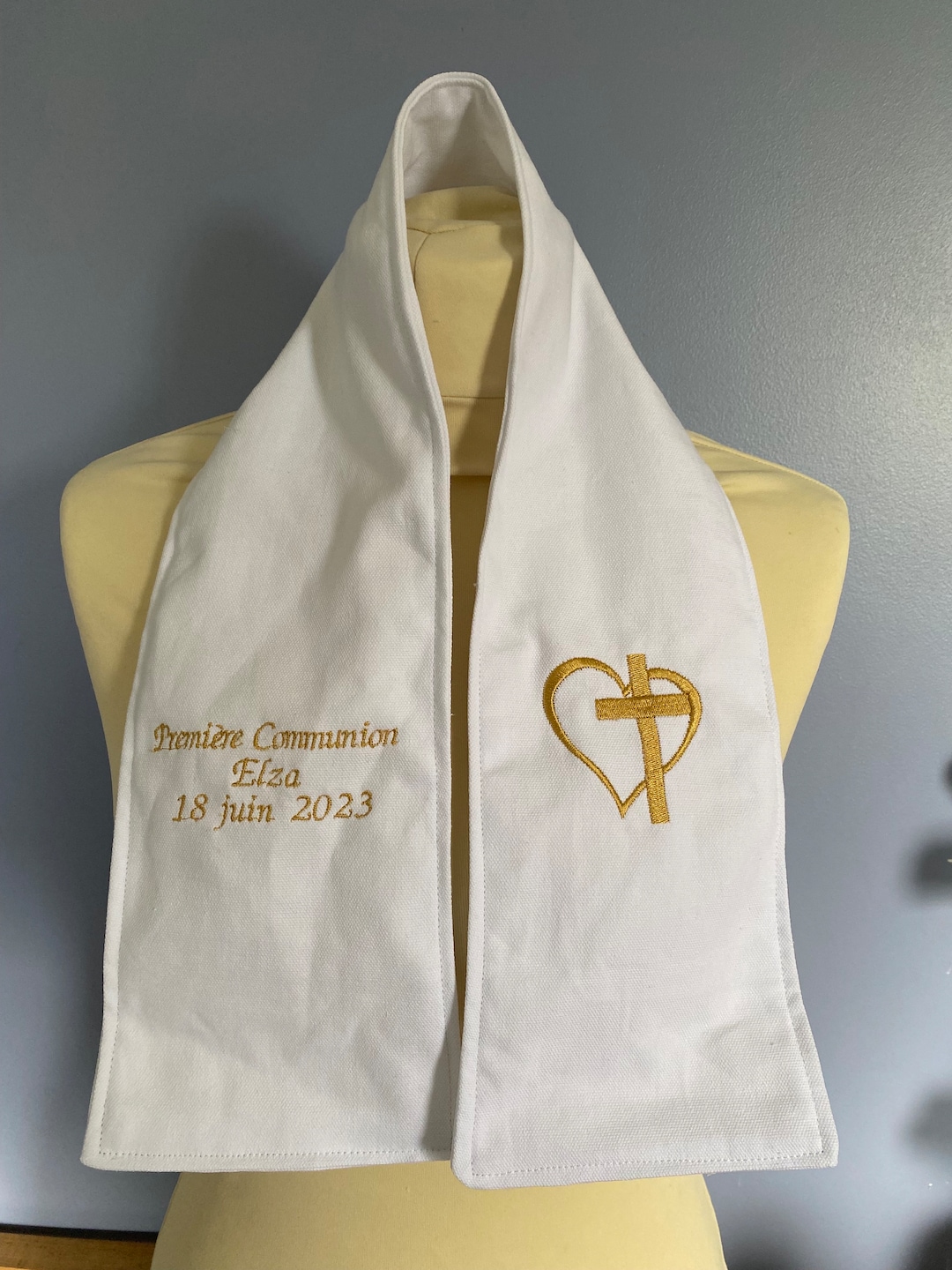 First Communion Scarf - Etsy