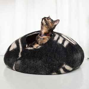 Felt Pebble Cat Cave Bed - Etsy