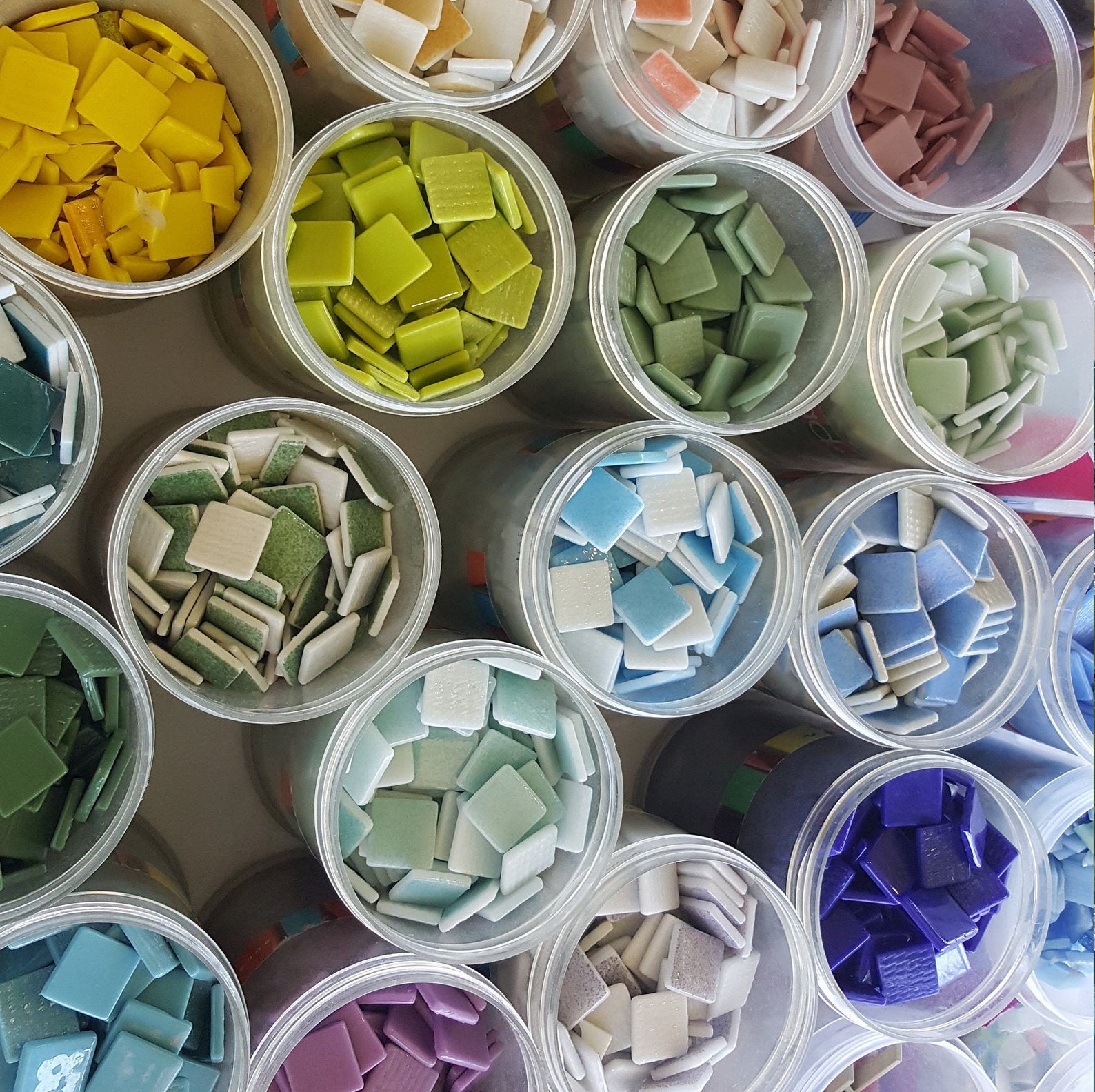 1 Lb. Mixed Mosaic Tiles for Crafts 1 X 1 - Etsy