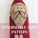 Instant Download EPATTERN Folk Art Primitive Santa Claus Moon Ornament ...