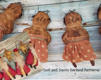 Sitting Sack Santa Primitive E-pattern - Etsy