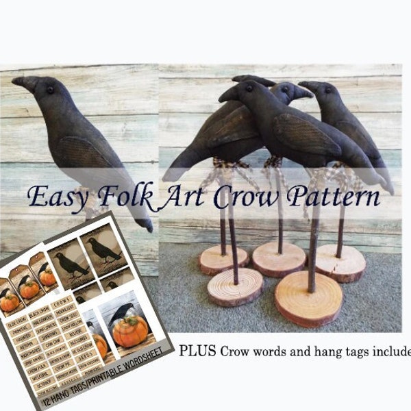 Primitive Crows - Etsy