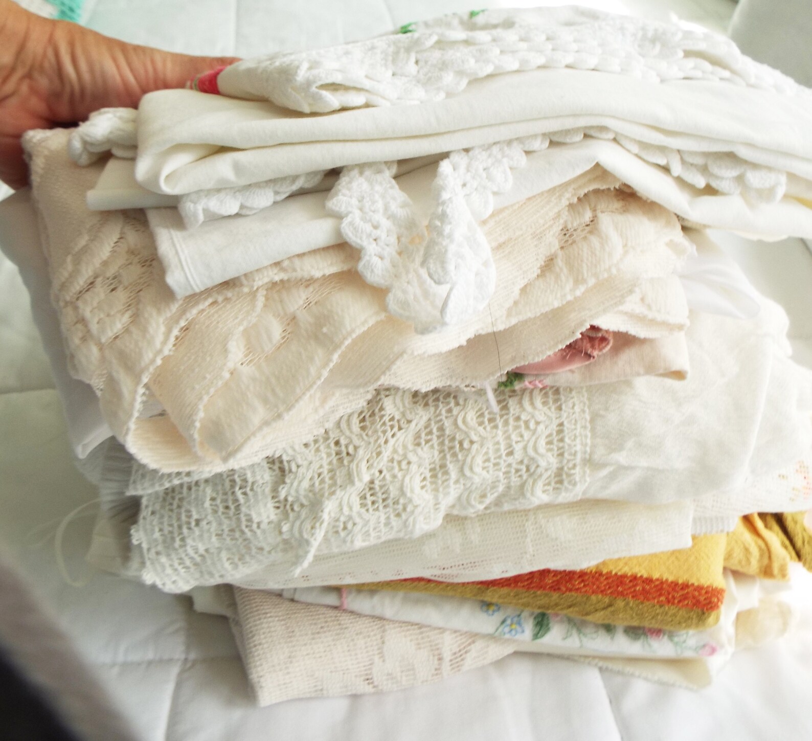 Lot of Cutter Cloth Shabby Fabric Tablecloth Cuts Pieces for - Etsy