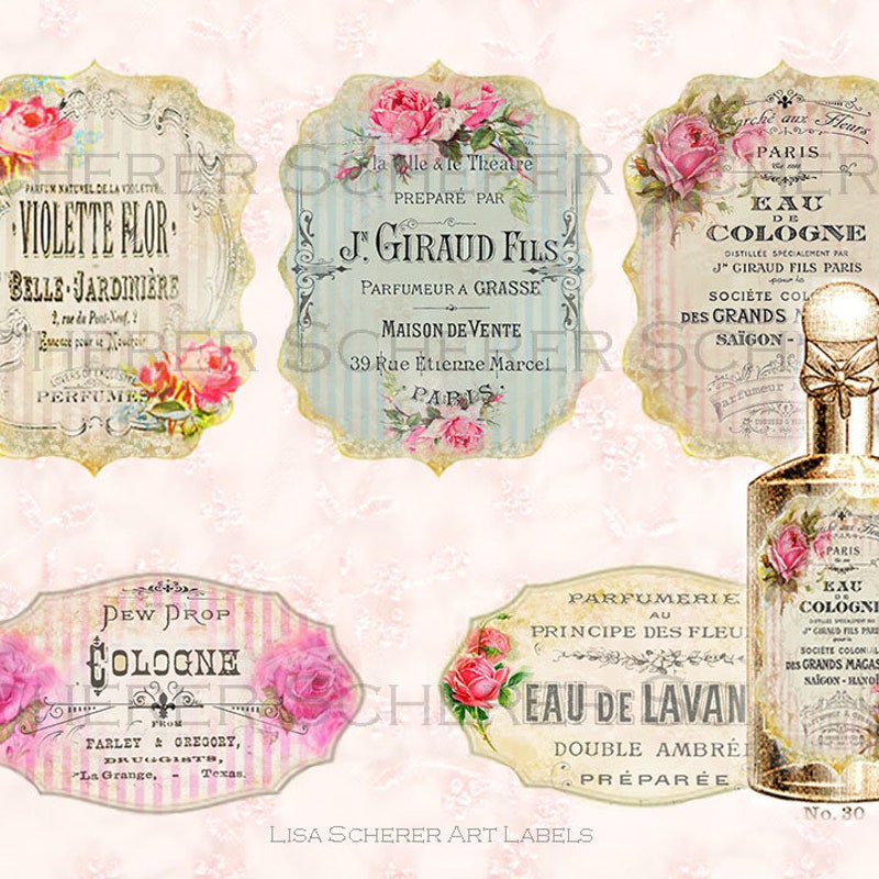 French Perfume Label - Etsy