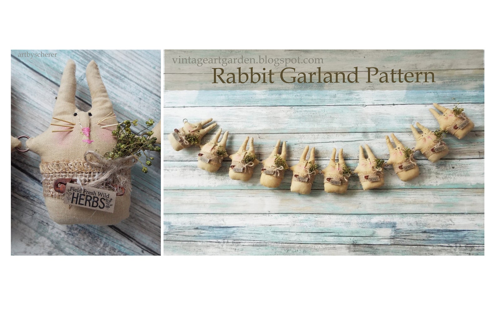 Instant Download EPATTERN Folk Art Primitive Bunny Rabbit Doll - Etsy